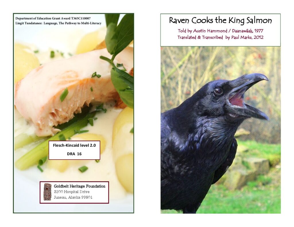 Raven Cooks the King Salmon - Goldbelt Heritage Foundation